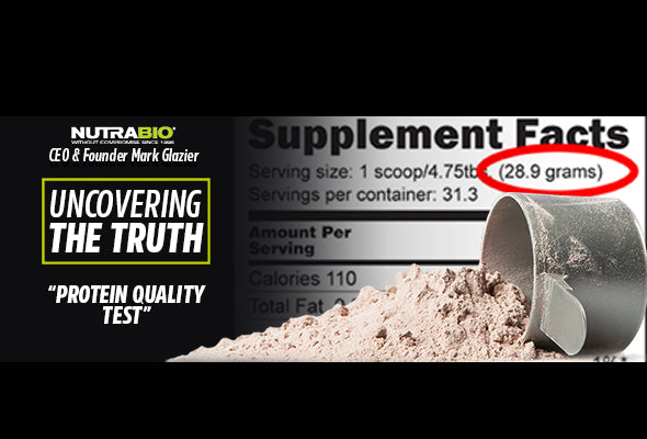 Uncovering The Truth: Protein Quality Test – NutraBio Brands