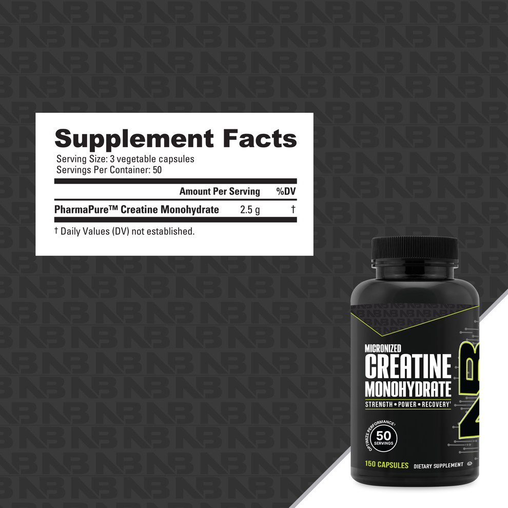 Creatine Monohydrate Capsules – NutraBio Brands