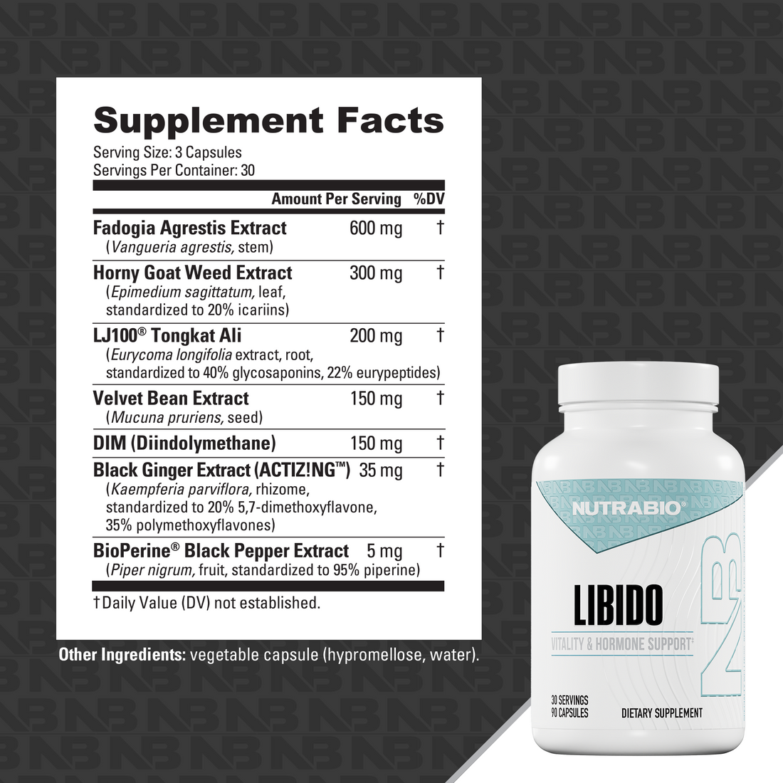 Advanced Libido Support Supplement | NutraBio Brands
