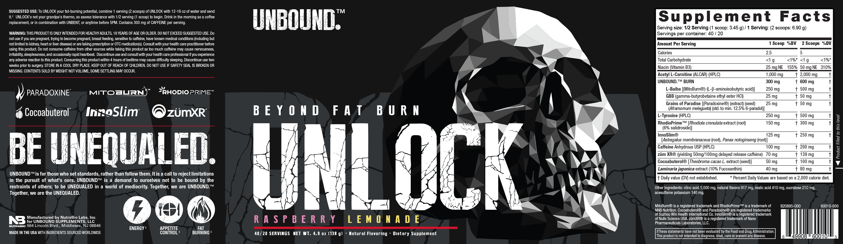 UNLOCK POWDER – NutraBio Brands